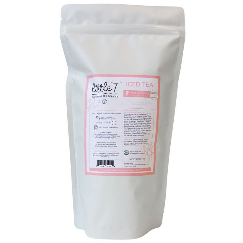 Little T PIXIE PINK PUNCH Fruit Tea for Kids | Caffeine-Free Iced Tea ...